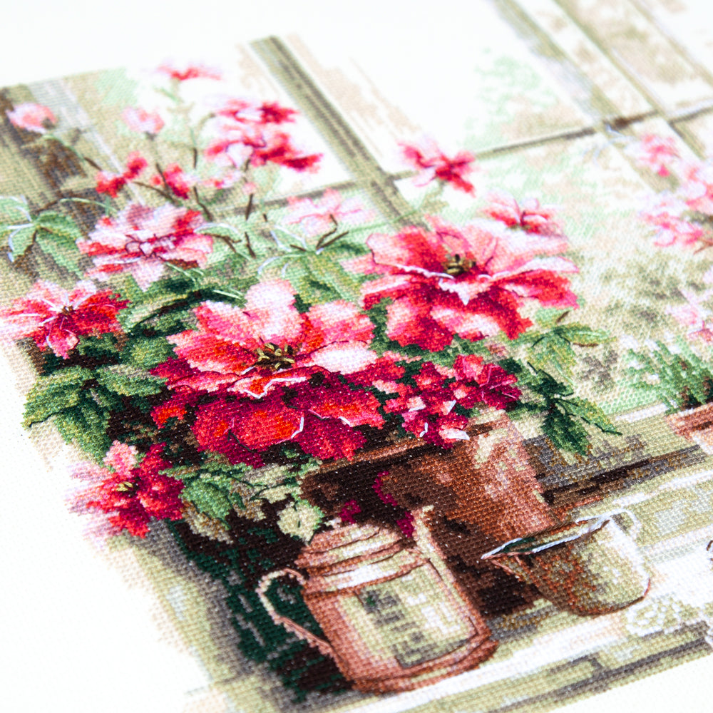 Kit de Punto de Cruz "Morning in Rosy Tones" 70-34 Magic Needle ...